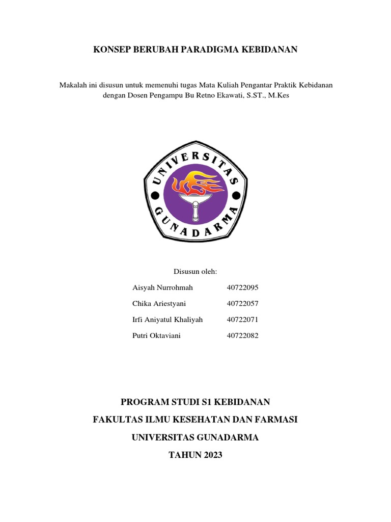 Paradigma Baru Kebidanan | PDF | Karier & Perkembangan