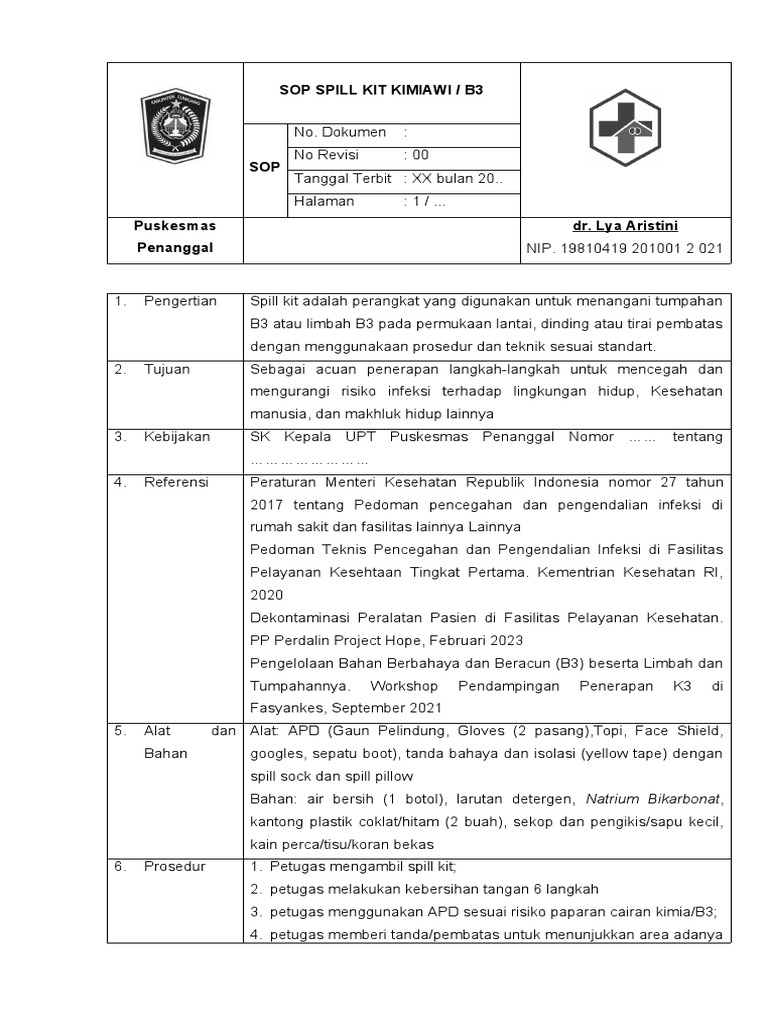 Sop Spill Kit b3 PNG | PDF