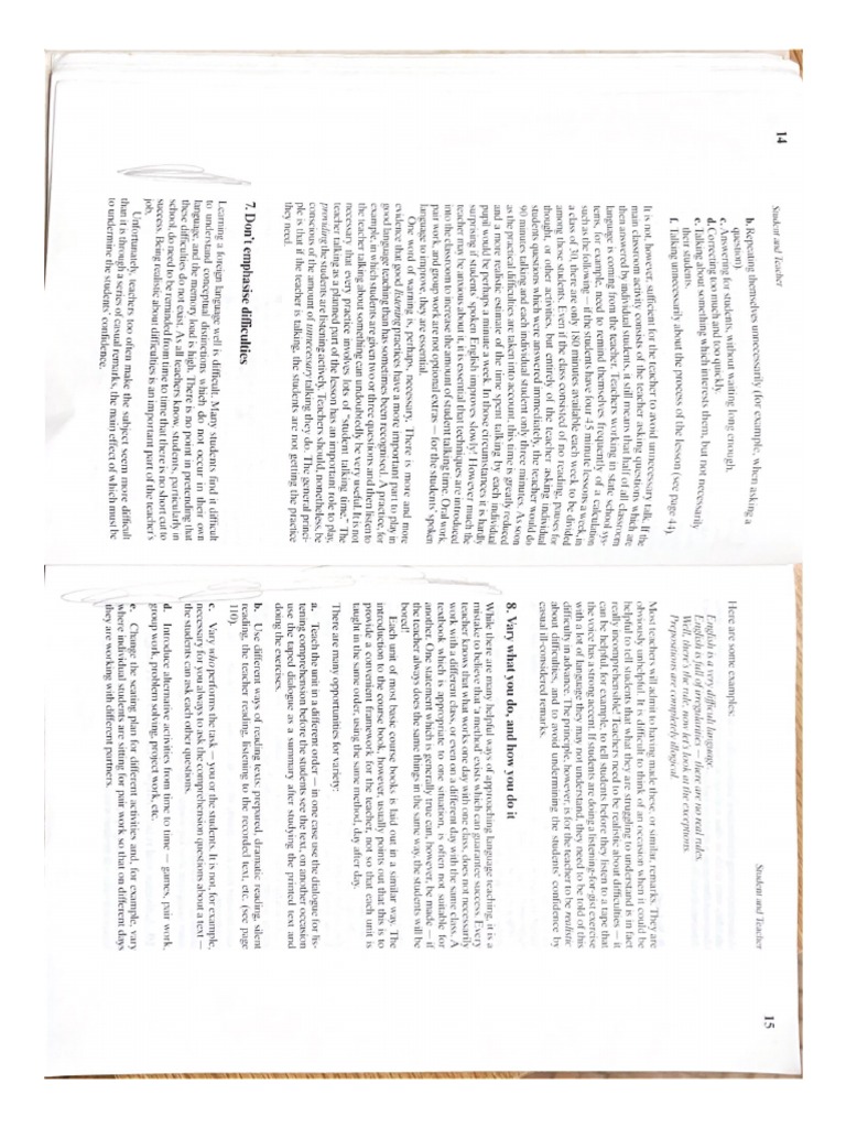 Student and Teacher | PDF