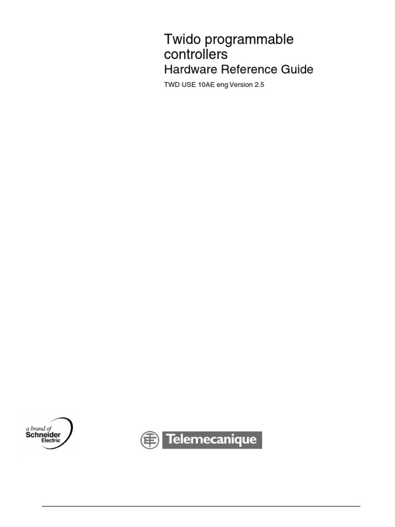 TWIDO Hardware Reference Guide V2.5 | PDF | Power Supply | Electrical Network