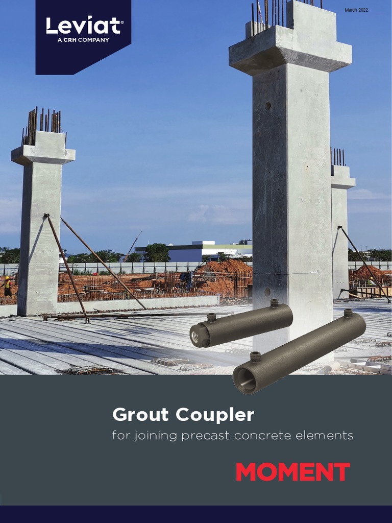 MOMENT Grout Couplers | PDF | Precast Concrete | Concrete