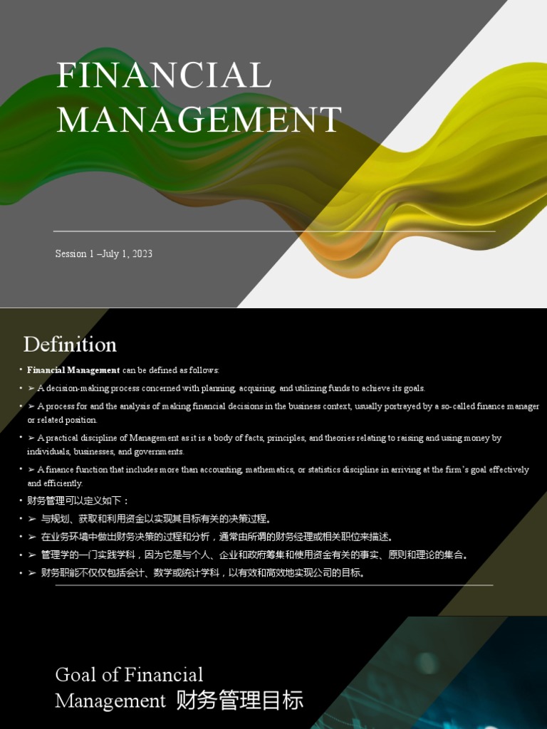 Session 1 Introduction and TV of Money | PDF | Investing | Investment ...