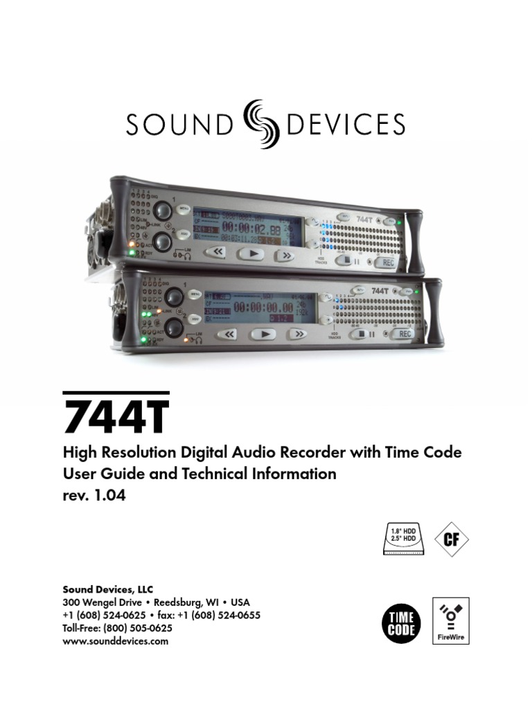 744t Sound Device - en | PDF