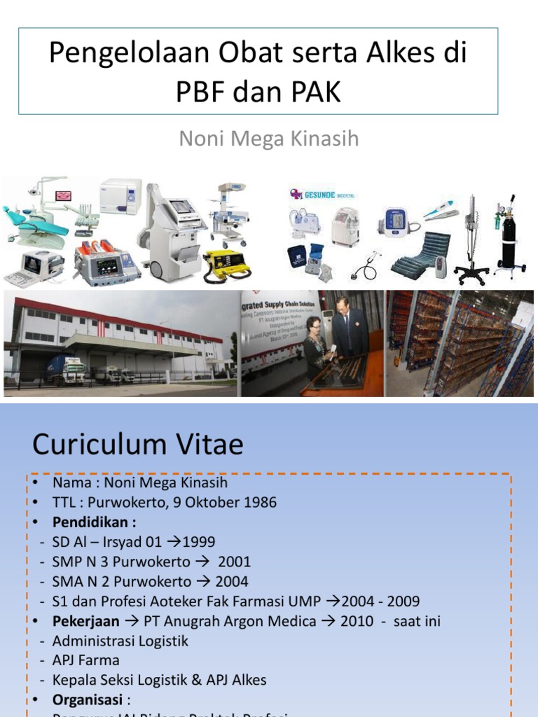 Kuliah Pakar PBF. Pengelolaan Obat Alkes Di Pedagang Besar Farmasi ...