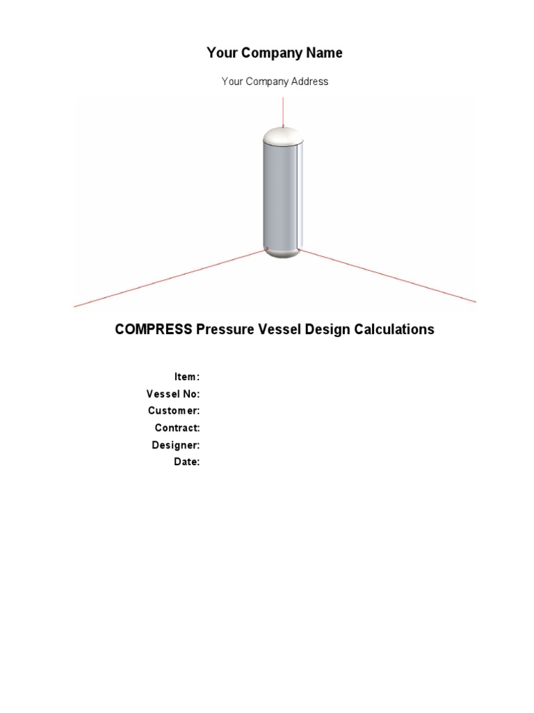 Pressure Vessel Calc. by compress | PDF