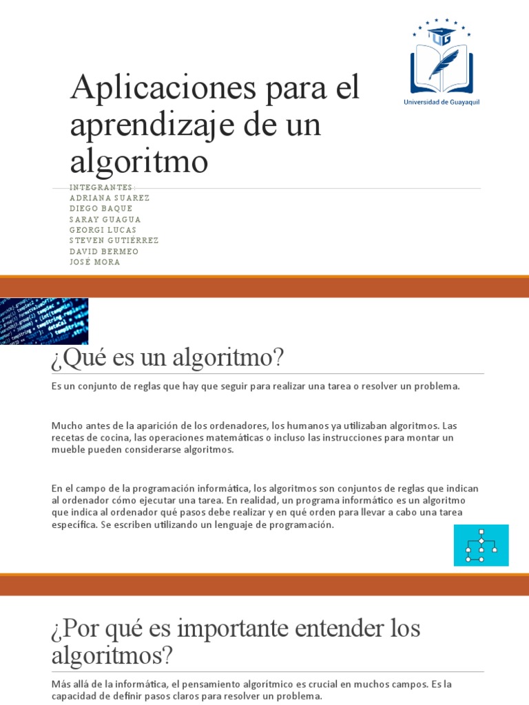 Aplicaciones para El Aprendizaje de Un Algoritmo-EXPO | PDF | Lenguaje de programación | Scratch ...