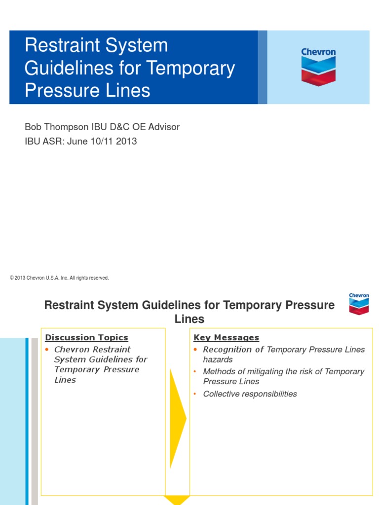 Temporary Pipework Restraints ASR - 2013 | PDF | Pump | Gas Technologies