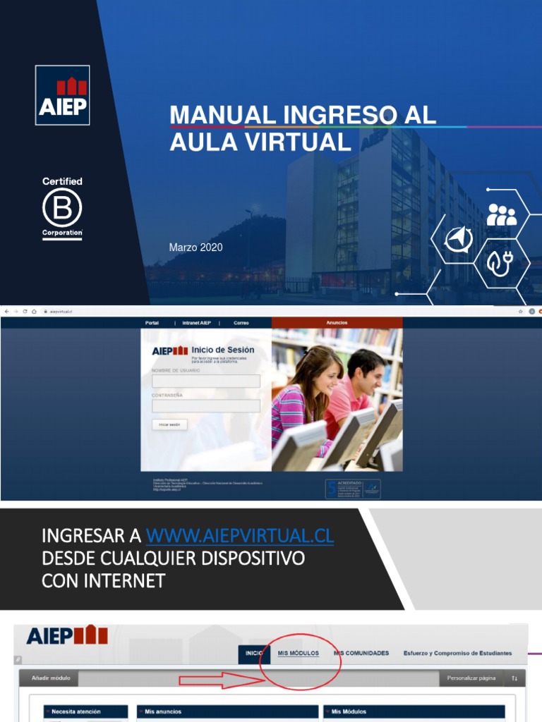 Ingreso Al Aula Virtual | PDF