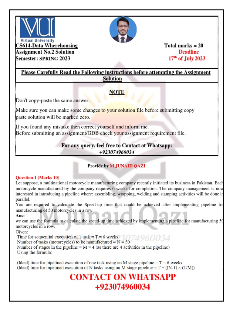 CS614 Assignment 2 Solution Guide | PDF