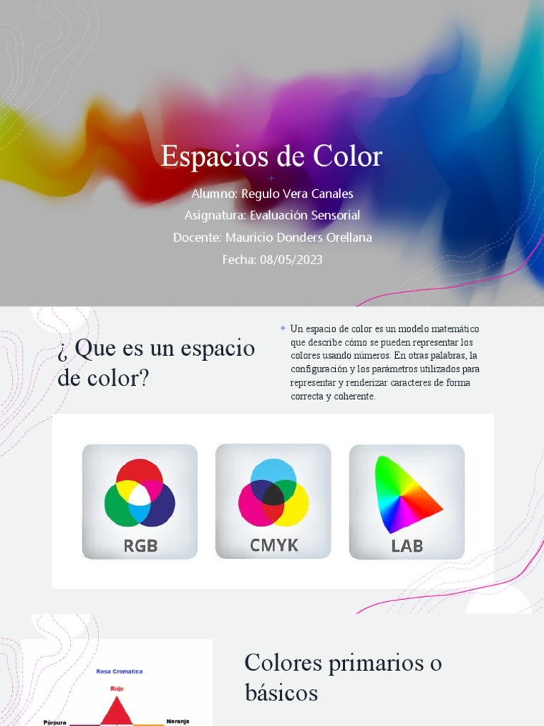 Espacios de Color - Evaluacion Sensorial | PDF | Color | Amarillo Espacios de Color - Evaluacion Sensorial | PDF | Color | Amarillo
