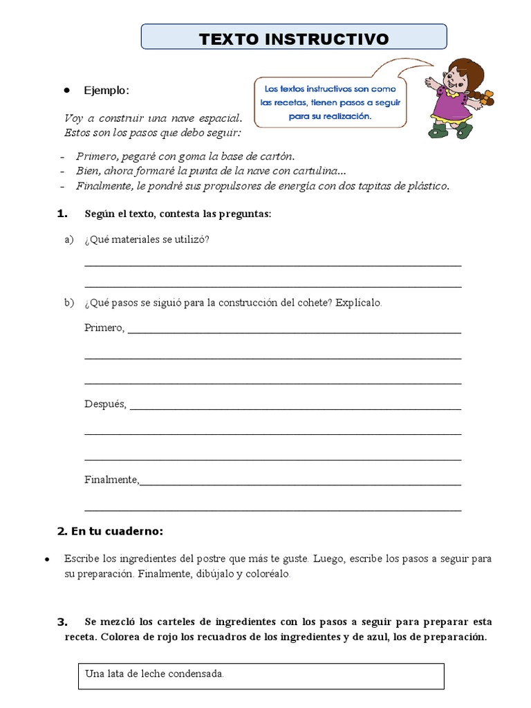 Ficha Texto Instructivo 2 | PDF