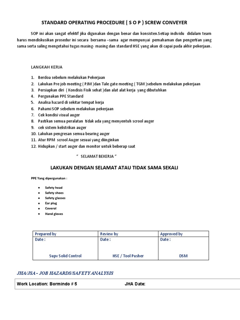 QSOP - Screw Conveyor (SO) | PDF