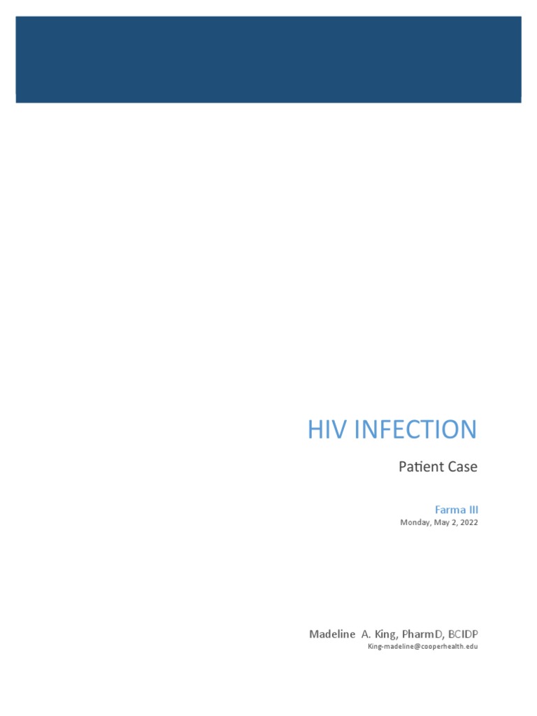 HIV Patient Case - Student | PDF | Hiv/Aids | Hiv