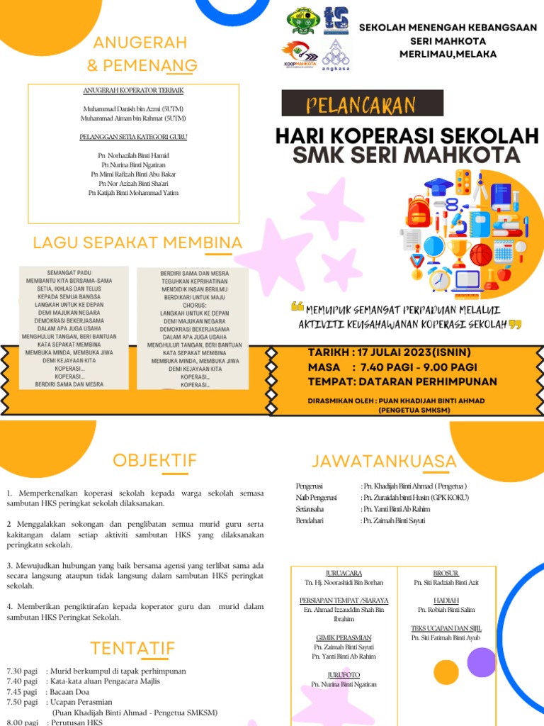 Hari Koperasi SMKSM 2023 | PDF