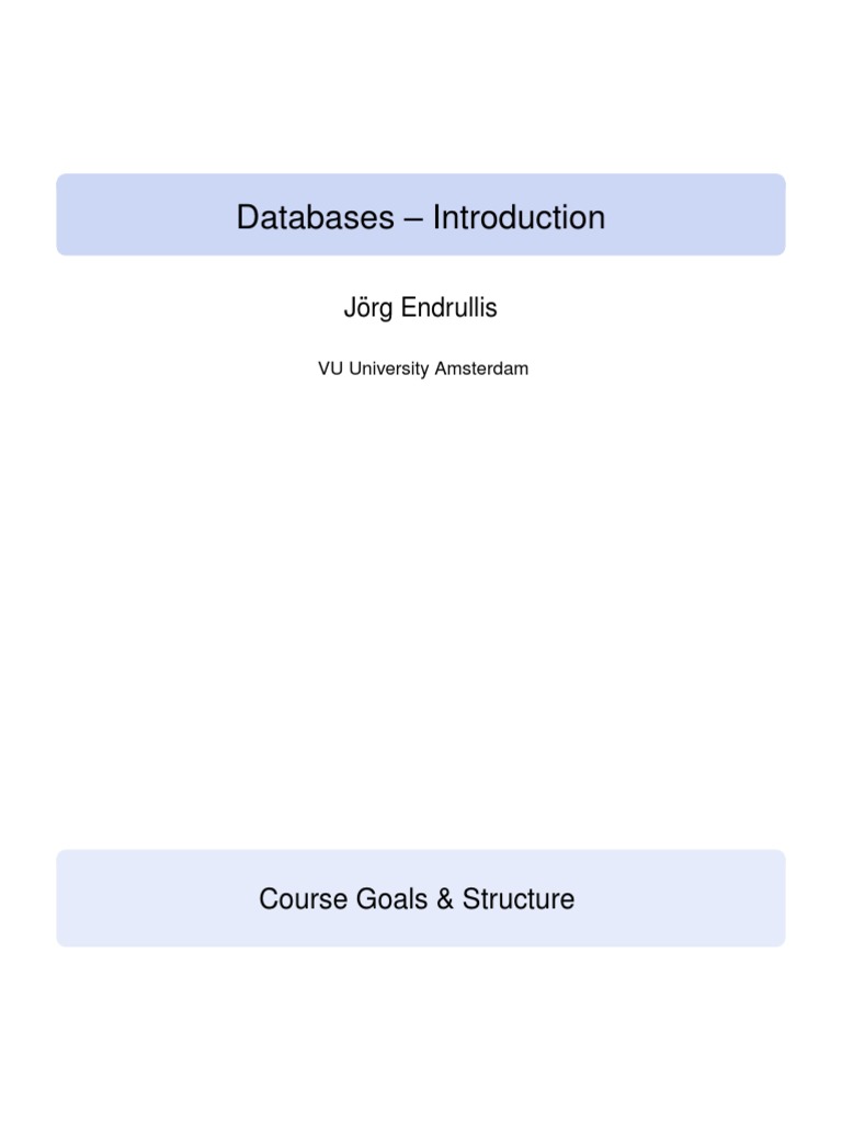 Databases Slides | PDF | Databases | Relational Database Databases Slides | PDF | Databases | Relational Database
