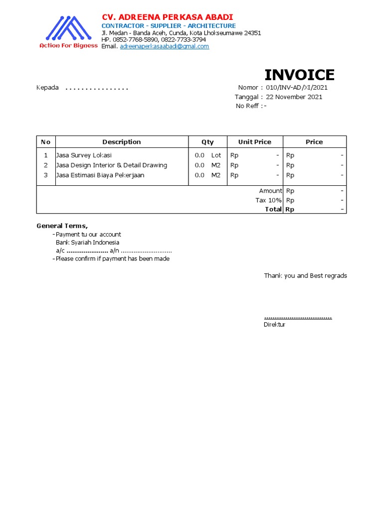 Format Invoice | PDF