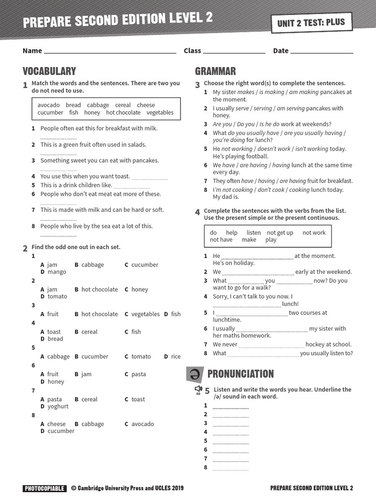 Pre Ut U2p | PDF | Lunch | Pancake