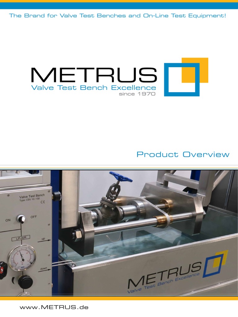 METRUS Test Bench Overview 2018 | PDF | Valve | Leak