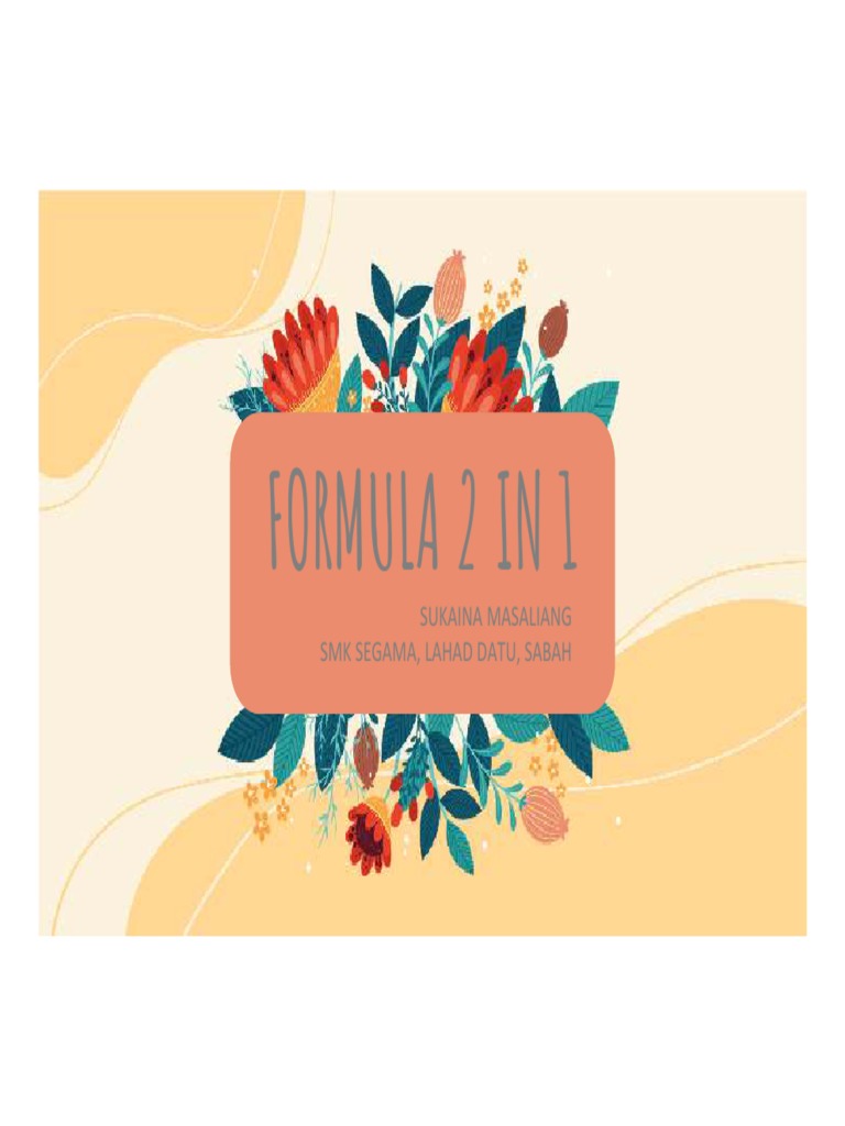 Formula 2 in 1 PTM 1948-PTM 1957 | PDF