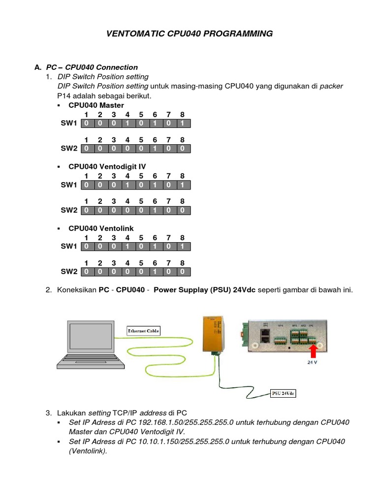 Ventomatic Cpu040 Programming | PDF