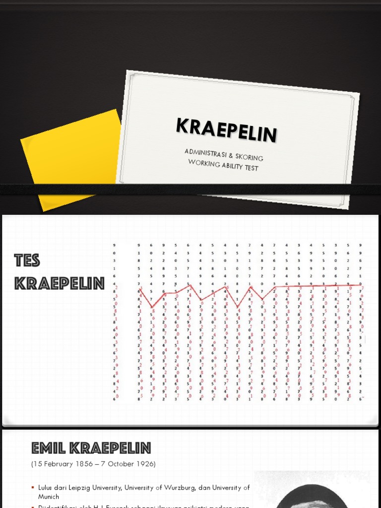 Tes Kraepelin | PDF