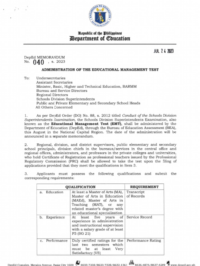 DM s2023 040 EMT | PDF