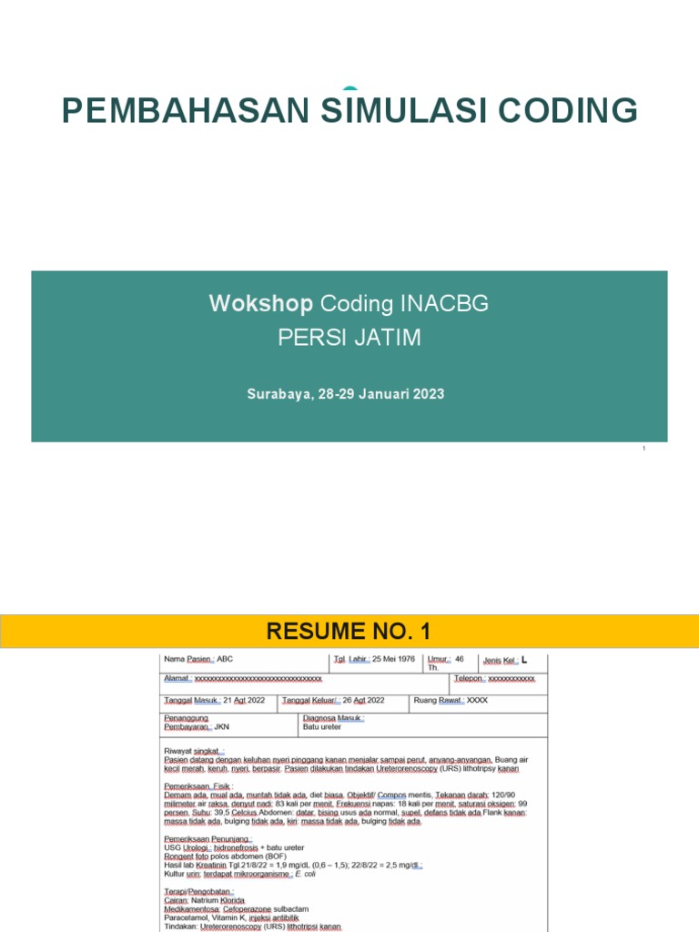 Workshop Coding INACBG Surabaya | PDF | Kesehatan Holistik | Sains & Matematika