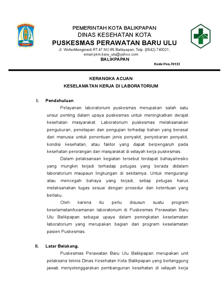 Cth. KERANGKA ACUAN | PDF