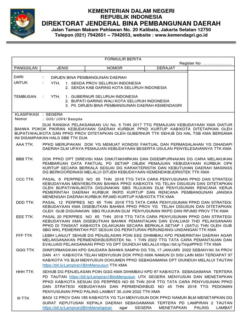 Radiogram PPKD - Final | PDF | Pengelolaan Keuangan & Uang