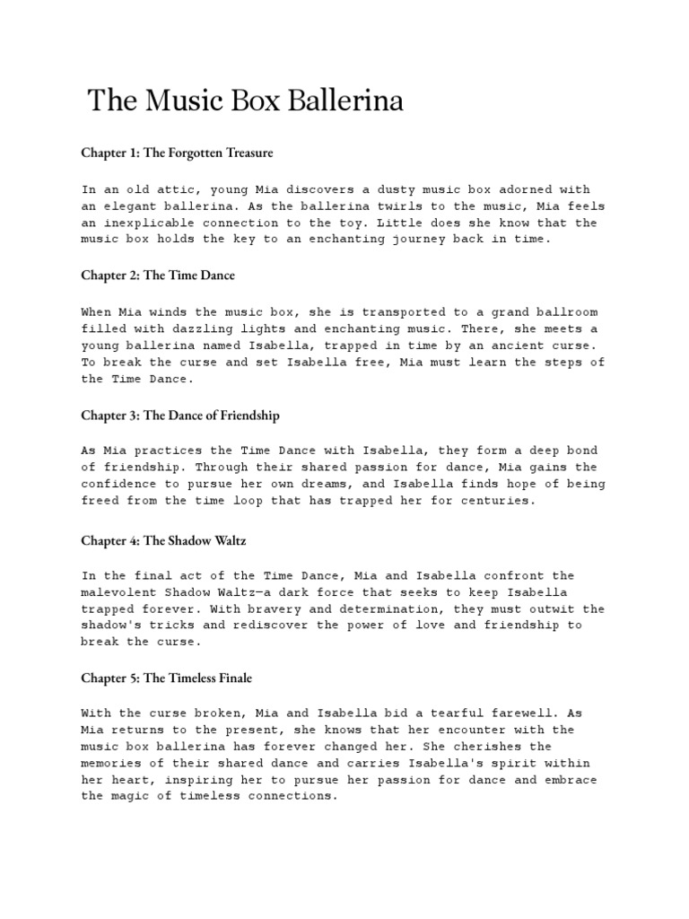 The Music Box Ballerina | PDF