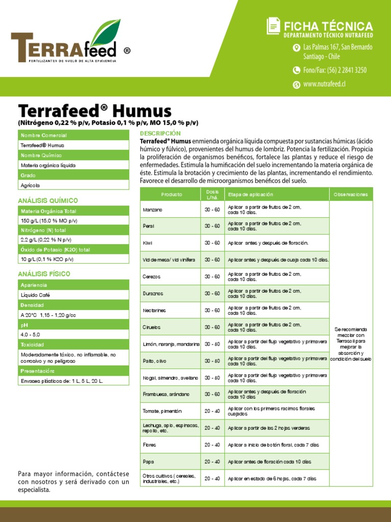 Ficha Humus | PDF | Agricultura