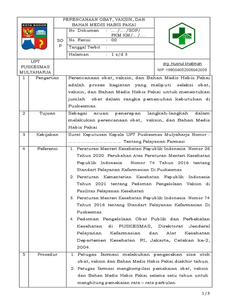 Sop 3.10.2 Perencanaan 2022 | PDF