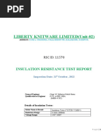 Insulation Test Report Format | PDF
