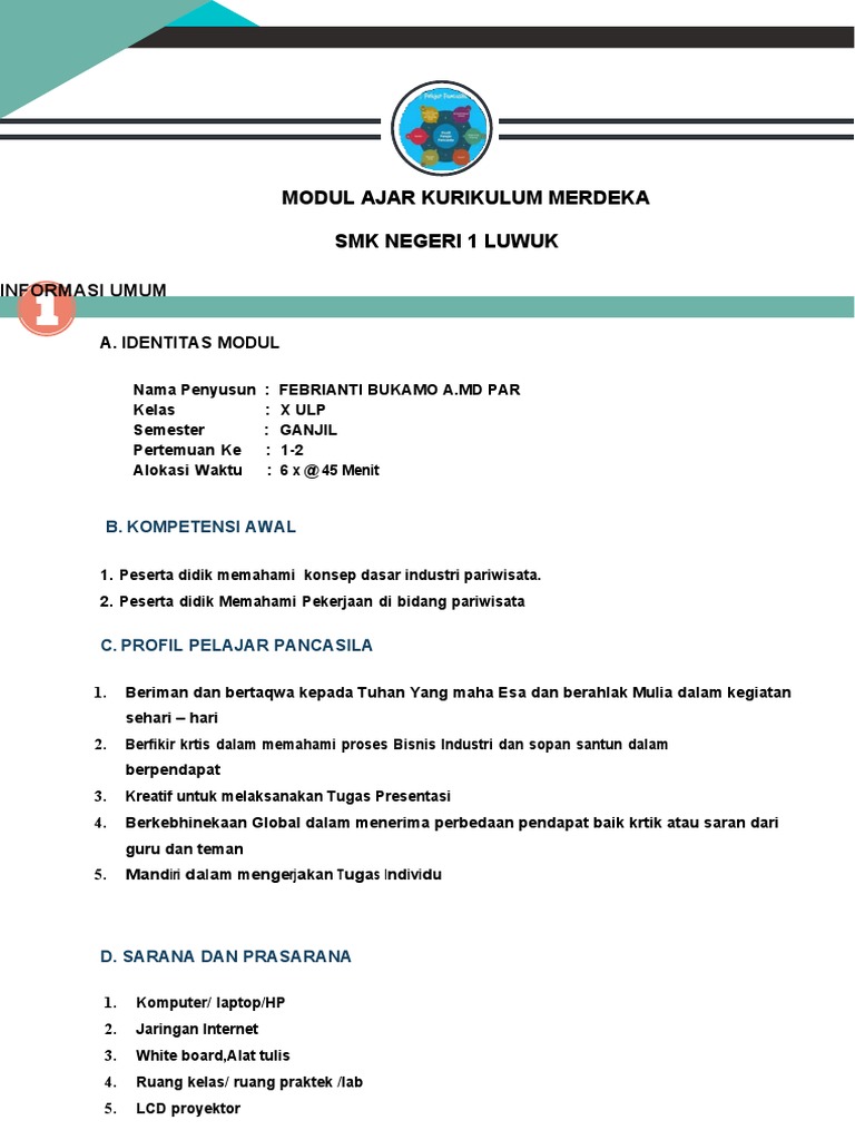 LK Modul Ajar | PDF