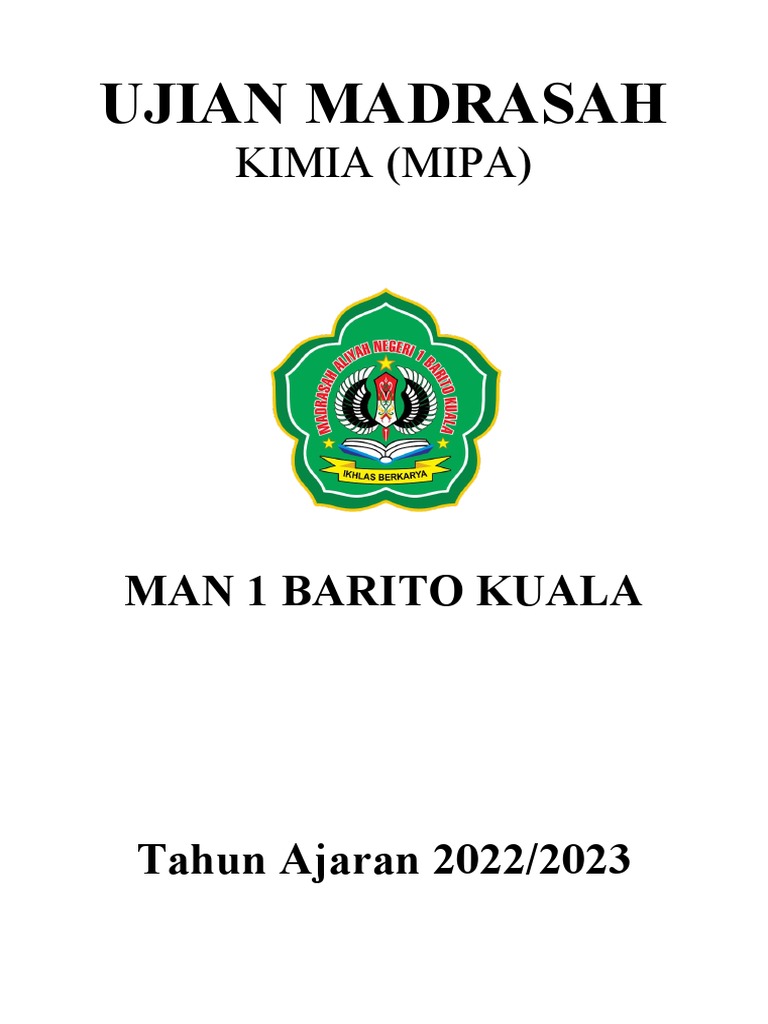 Soal Um Kimia Man 2023 | PDF