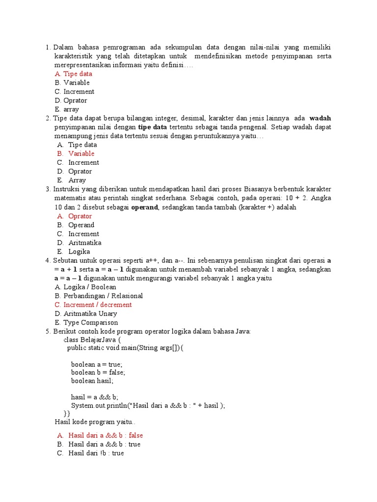 Soal Kelas XPPLG DPK | PDF | Teknologi & Rekayasa