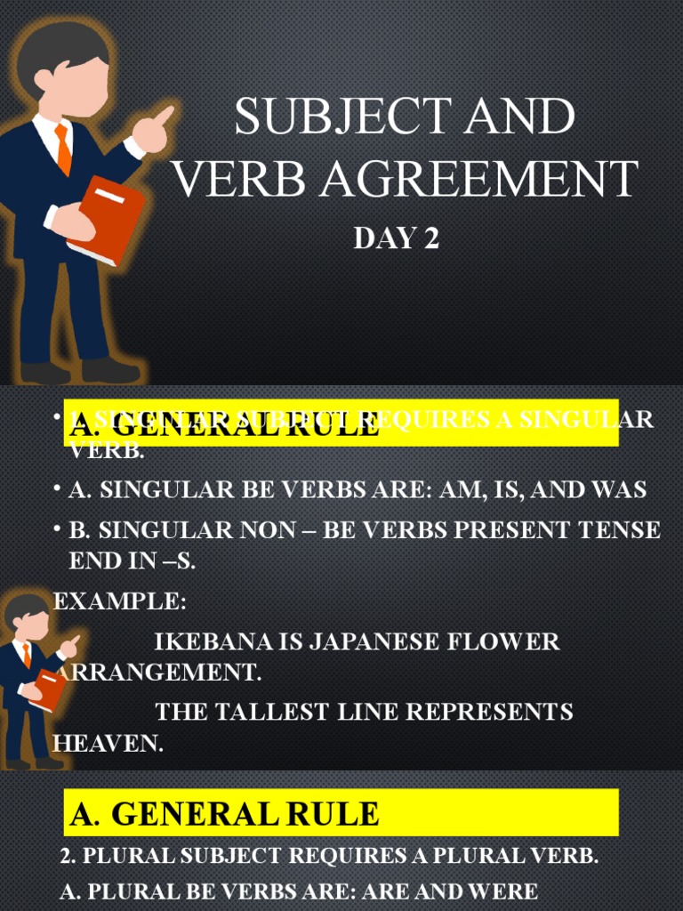 G6 Subject Verb Agreement Day 2 | PDF | Grammatical Number | Plural