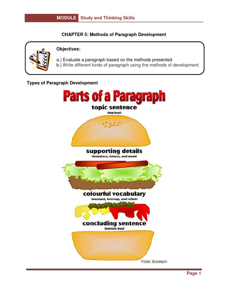 CHAPTER 5-Methods of Paragraph Development | PDF | Essays | Narrative