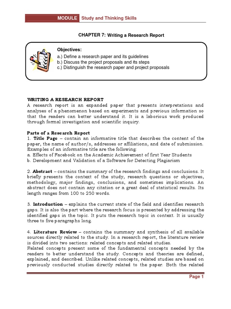 CHAPTER 7 Writing A Research Report | PDF | Survey Methodology | Methodology