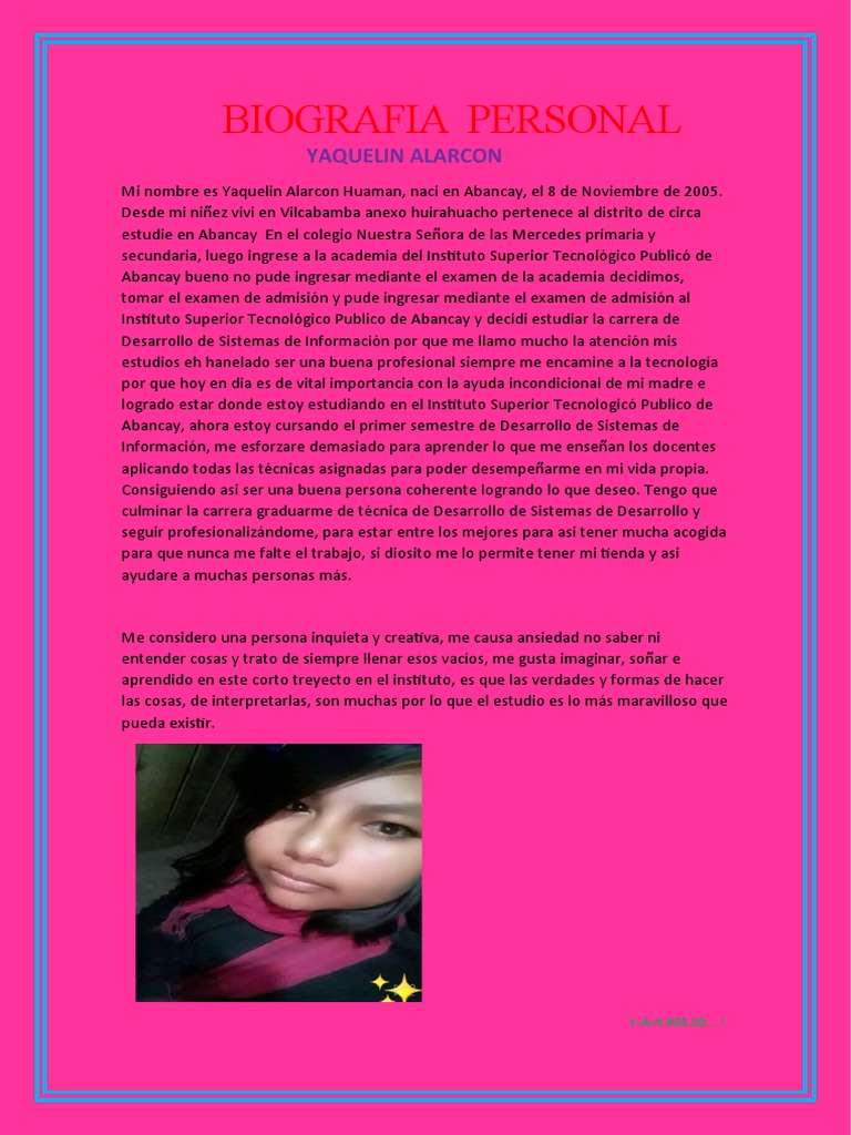 Biografia Personal | PDF