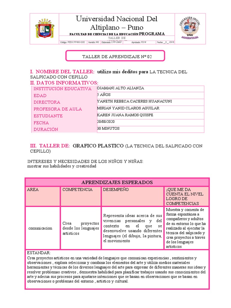 Taller 2 - Grafico Plastico | PDF
