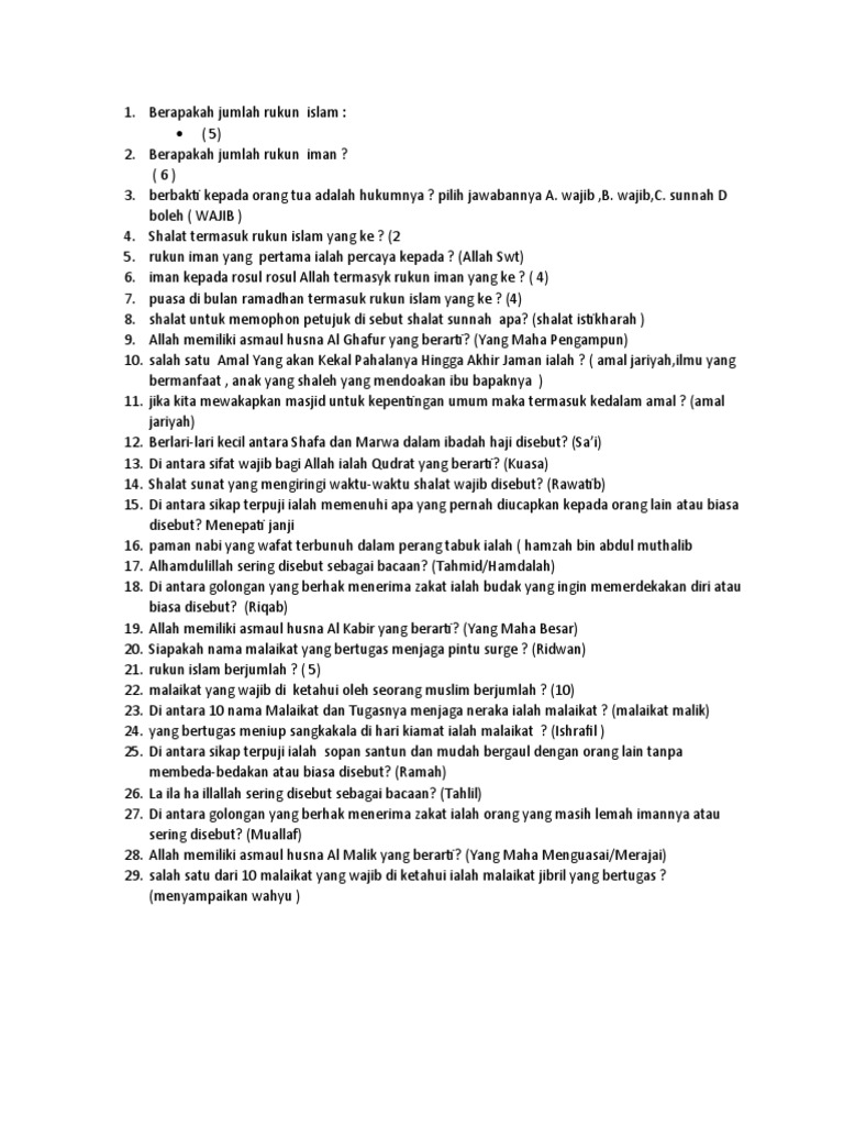 Soal Cci SMP | PDF