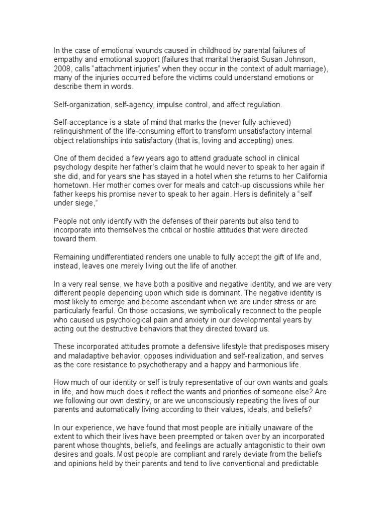 The Self Under Siege: A Therapeutic Model For Differentiation - 1st Ed ...