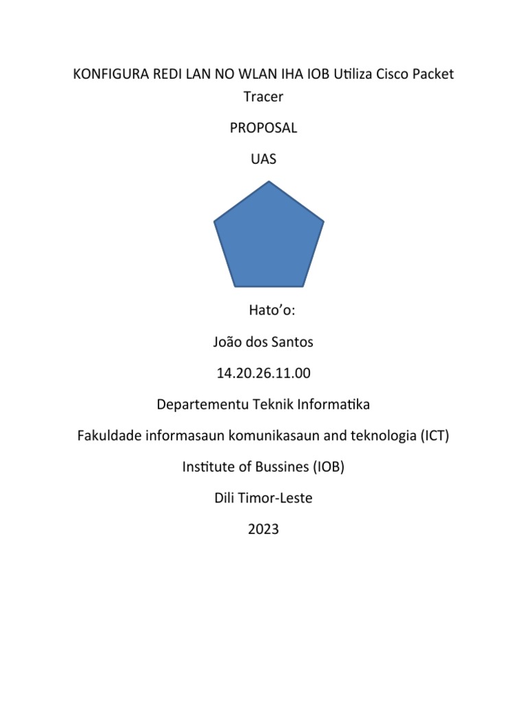 Configuración de Red LAN en IOB Timor-Leste | PDF