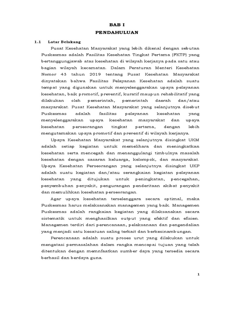 Narasi RPK 2023 Bab I-3 | PDF