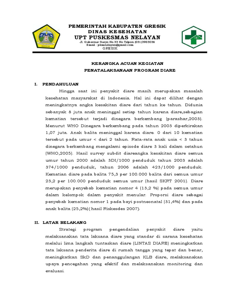 Kak Penatalaksanaan Program Diare | PDF