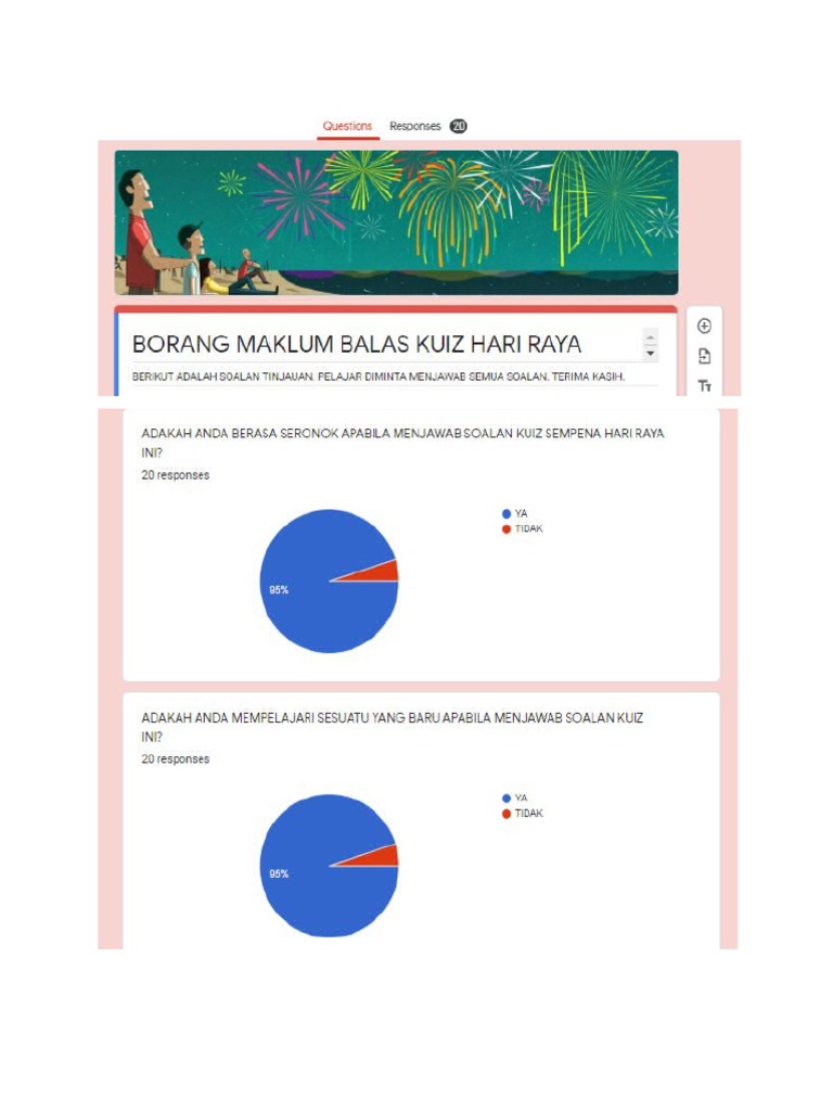 maklumbalas program kuiz hari raya | PDF