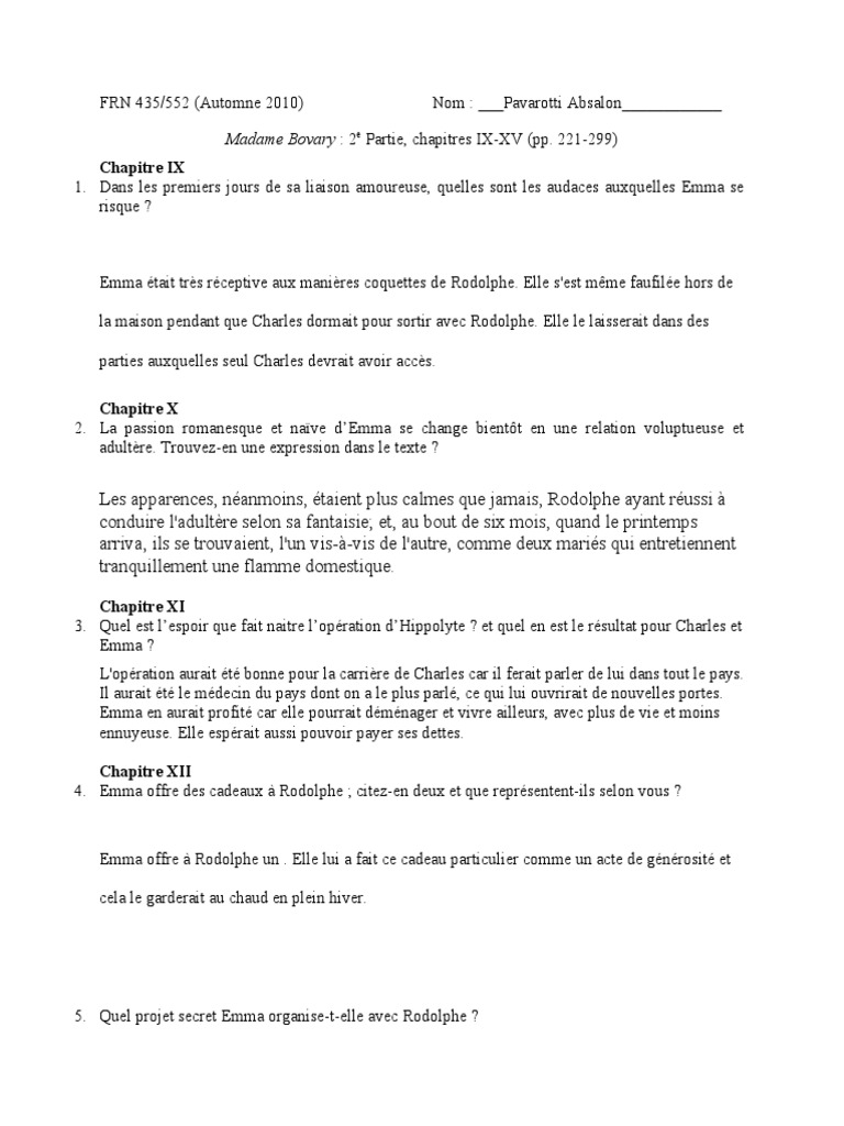 Bovary III | PDF | Madame Bovary