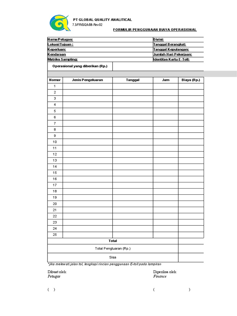 Form OPS Kosong | PDF | Komputer