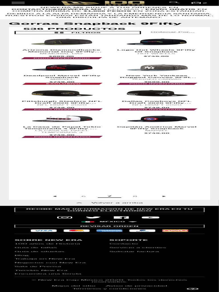 Gorras Ajuste Snapback 9FIFTY New Era México | PDF